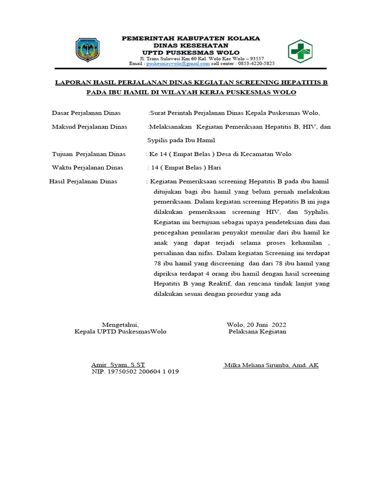 Lap. Screening Hepatitis B | PDF