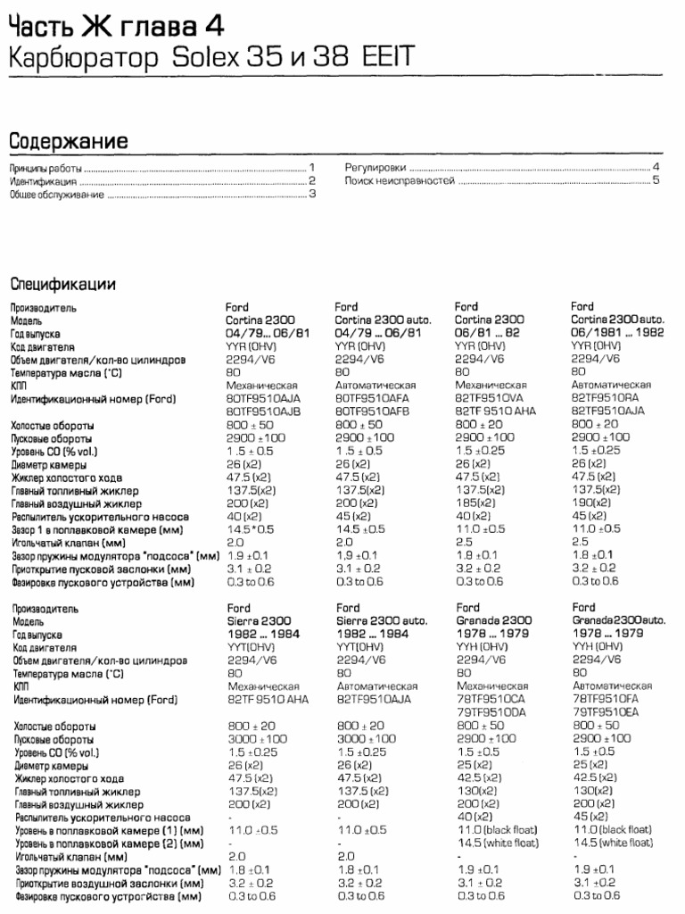 Solex 35-38 EEIT | PDF