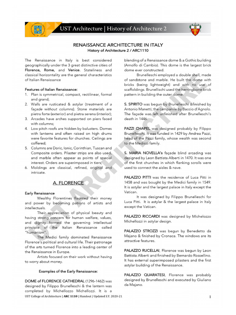 HOA2 Renaissance 2 Italy | PDF