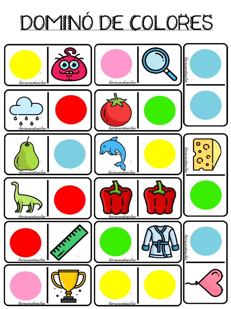 Dominó de colores | PDF