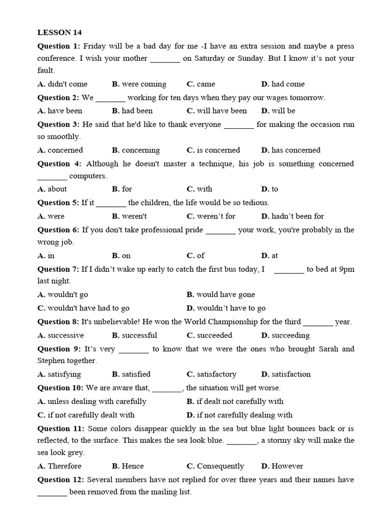 Lesson 14 | PDF Lesson 14 | PDF