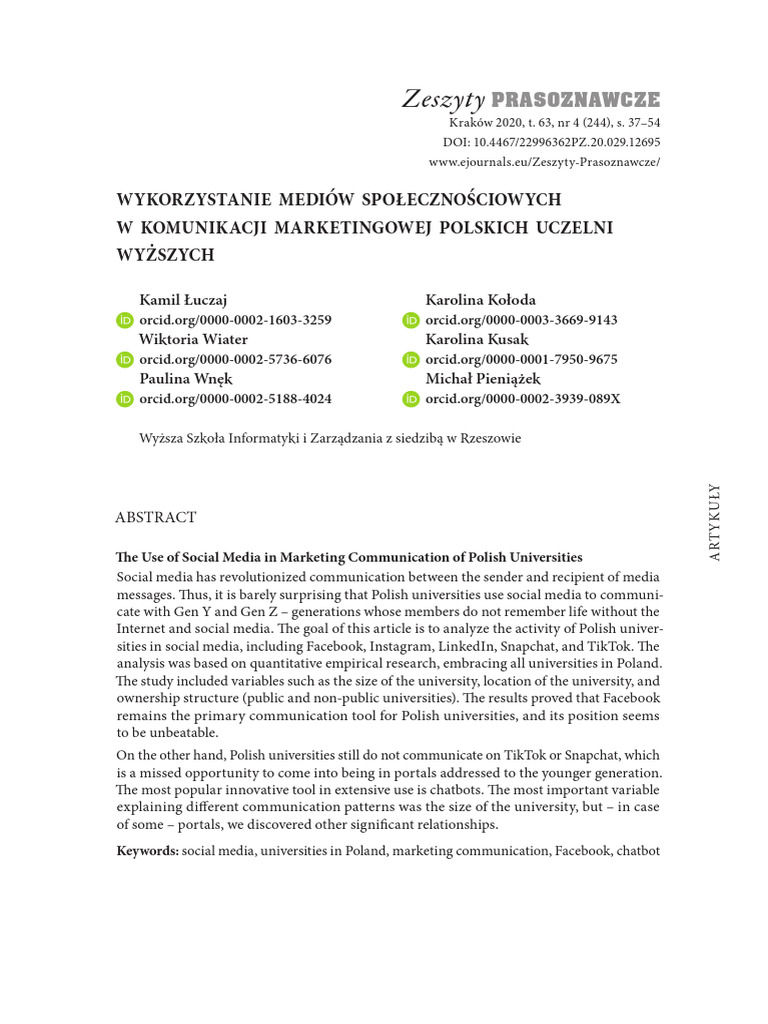 zp63 244 02 Luczaj Et Al | PDF