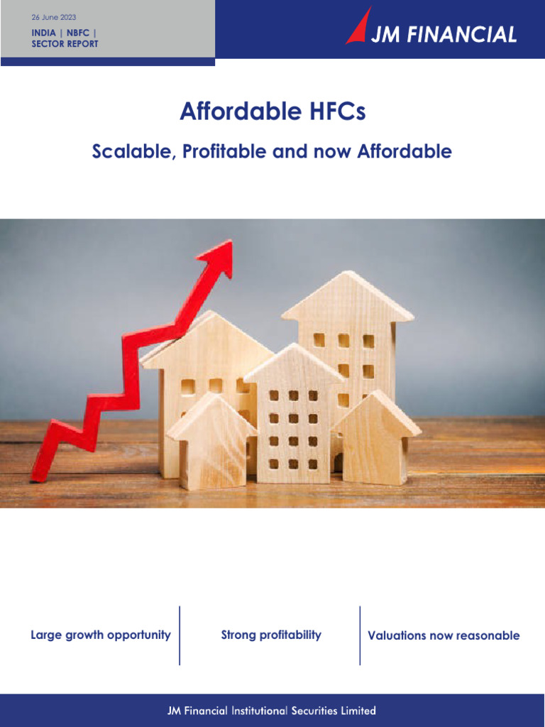 JM Financial On Affordable HFCs Scalable, Profitable and Now Affordable ...