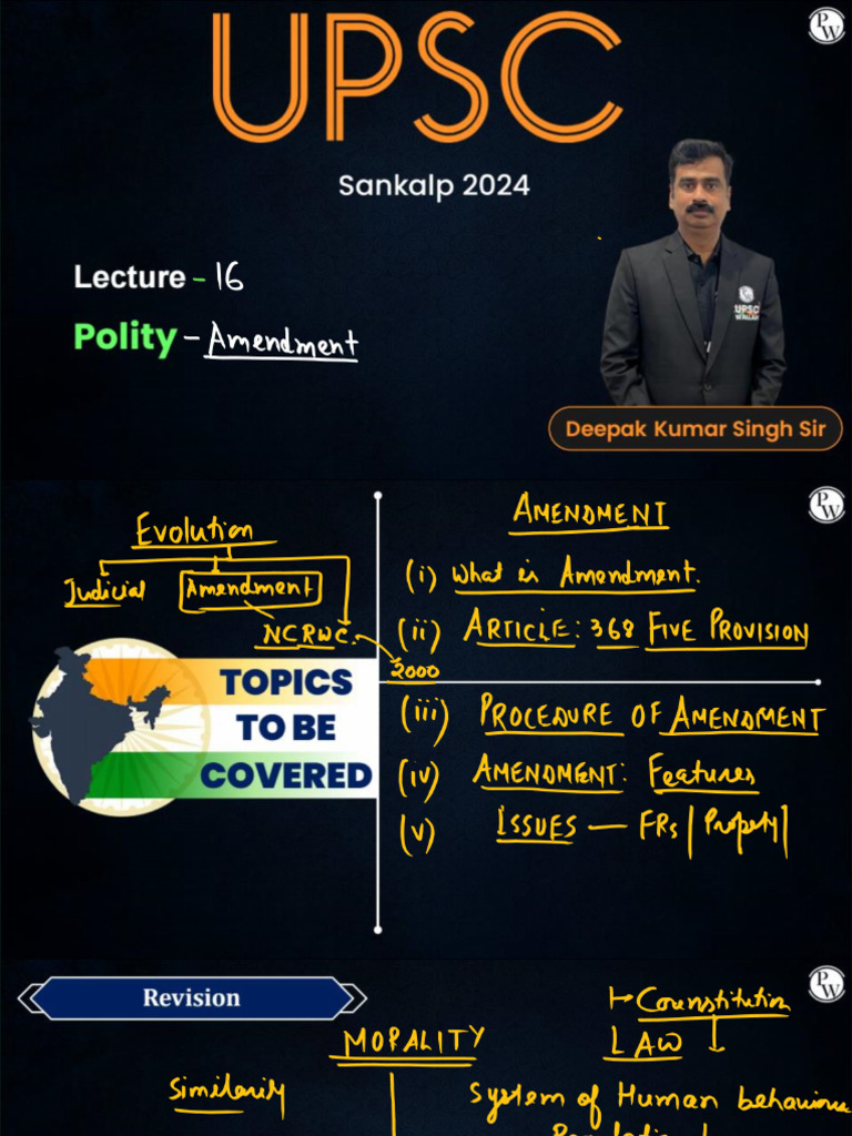 Indian Polity 16 Class Notes (Sankalp (UPSC 2024) ) PDF | PDF