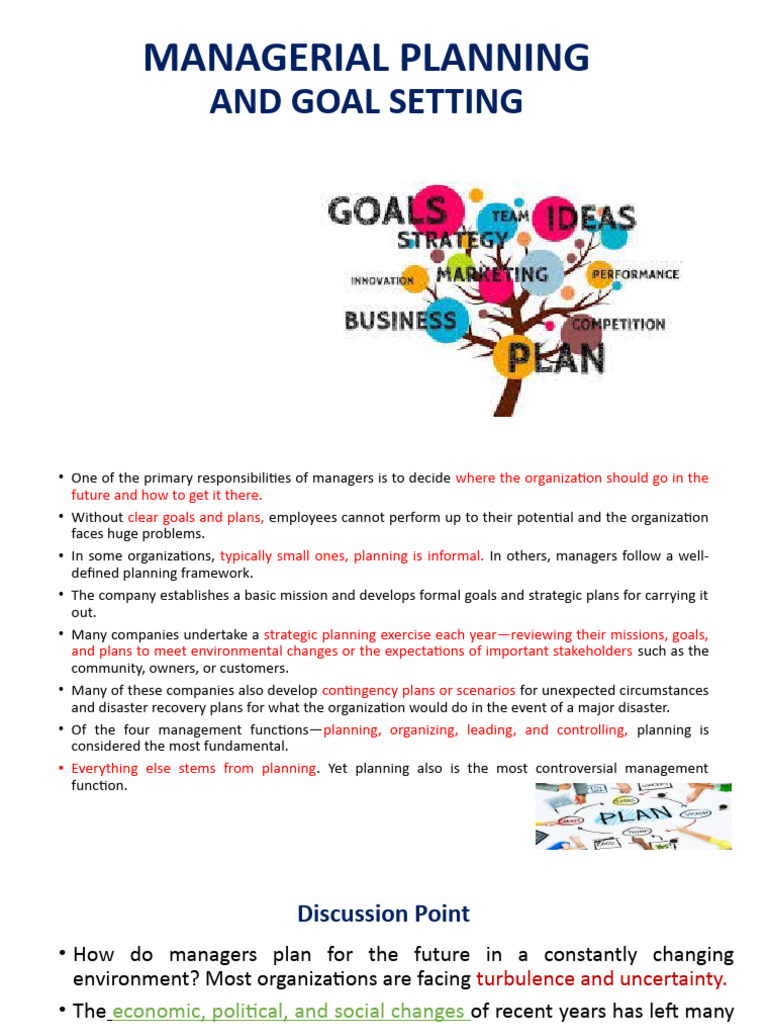 Strategic Planning for Managers | PDF | Goal | Strategic Planning