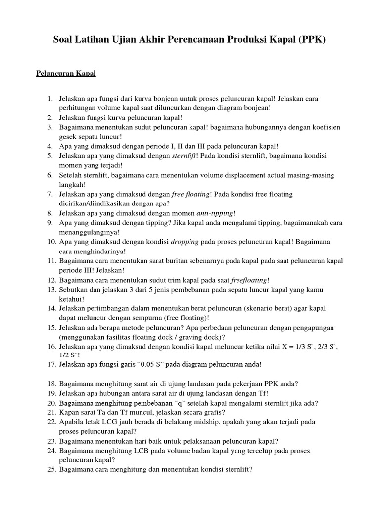 Soal Latihan Ujian-TPK - 2018.12.20 | PDF
