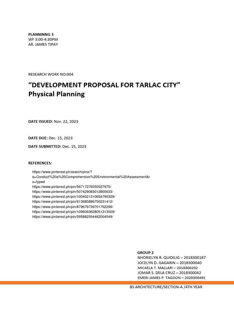 Ap-3-Grp 2-Physical Planning | PDF