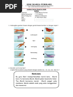 LKPD Menulis Menebalkan Huruf Kelas 1 Bahasa Indonesia | PDF