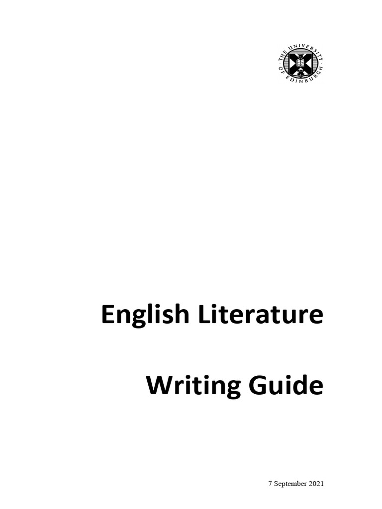 English Literature Writing Guide | PDF