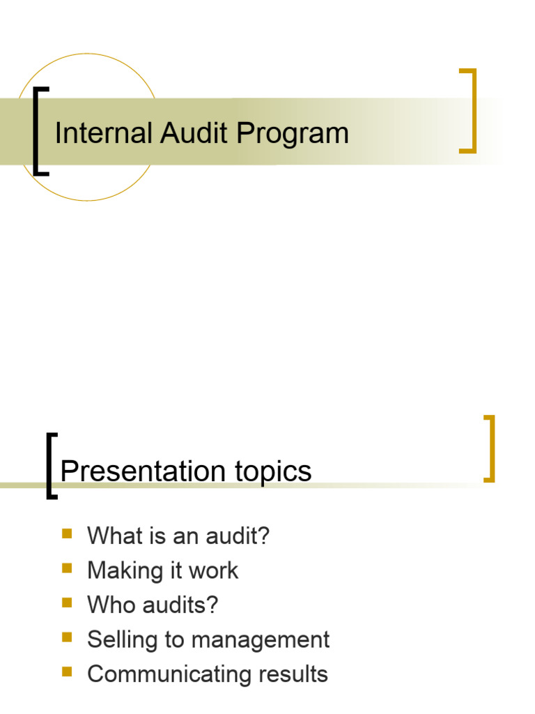 Internal Audit | PDF | Audit | Internal Audit