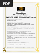 Boarding House Rules and Regulations | PDF