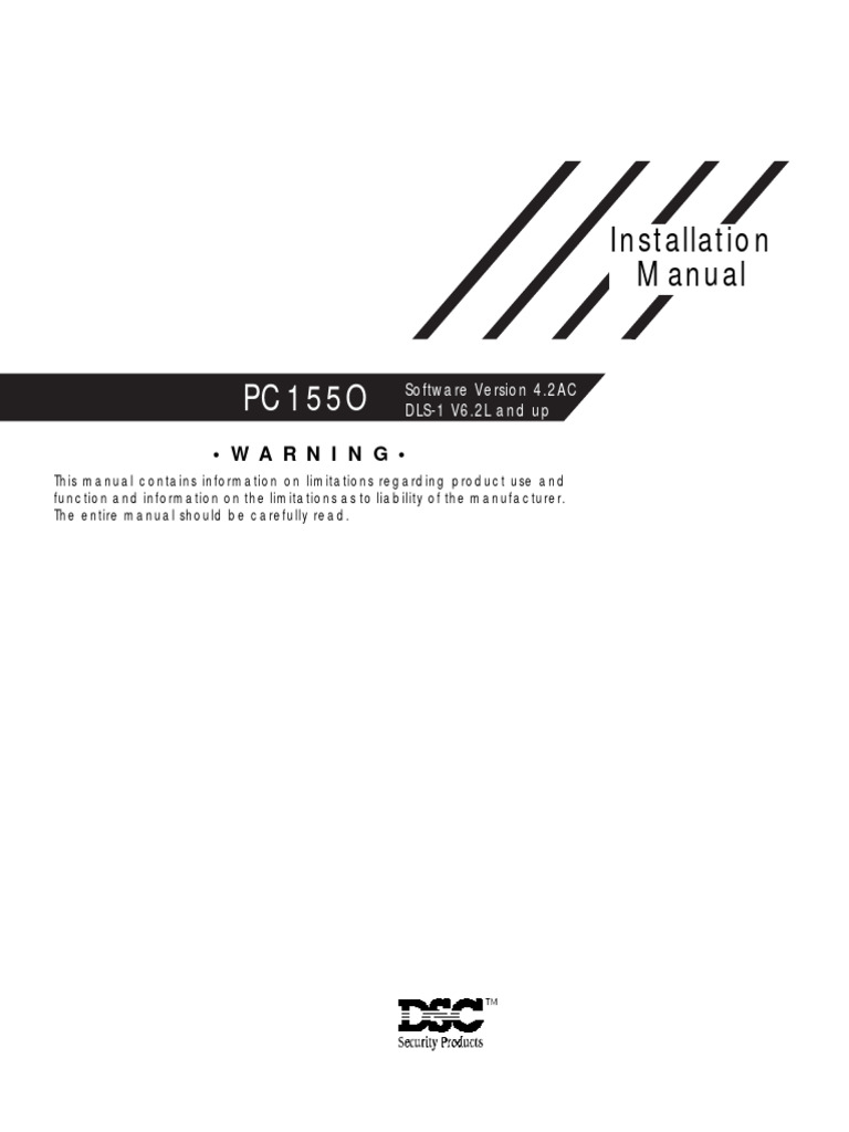 PC1550 v4-2AC IM ENG INT 29002600 R000 | PDF | Security Alarm ...