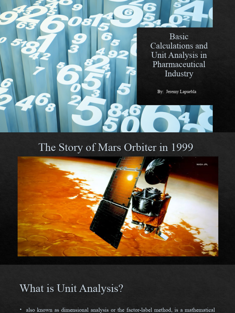 Basic Calculations and Unit Analysis in Pharmaceutical Industry | PDF | Measurement ...