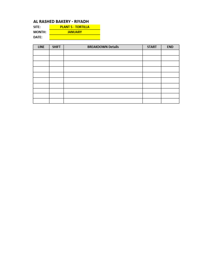 Daily Breakdown Report | PDF