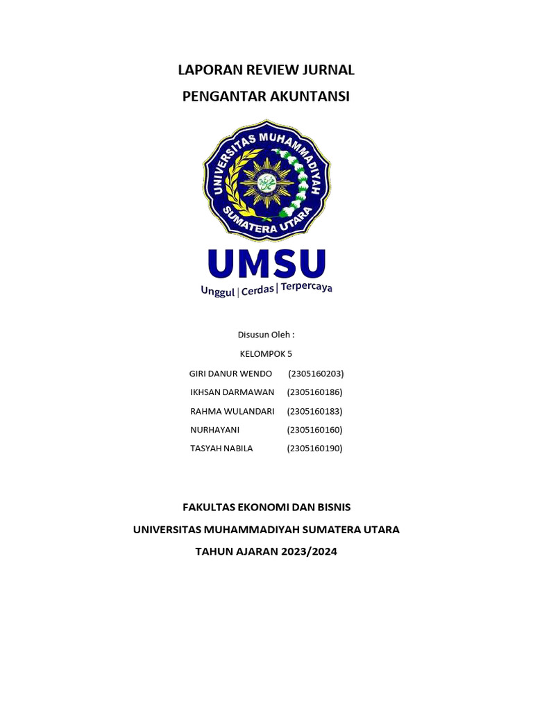 Laporan Review Jurnal Akuntansi | PDF