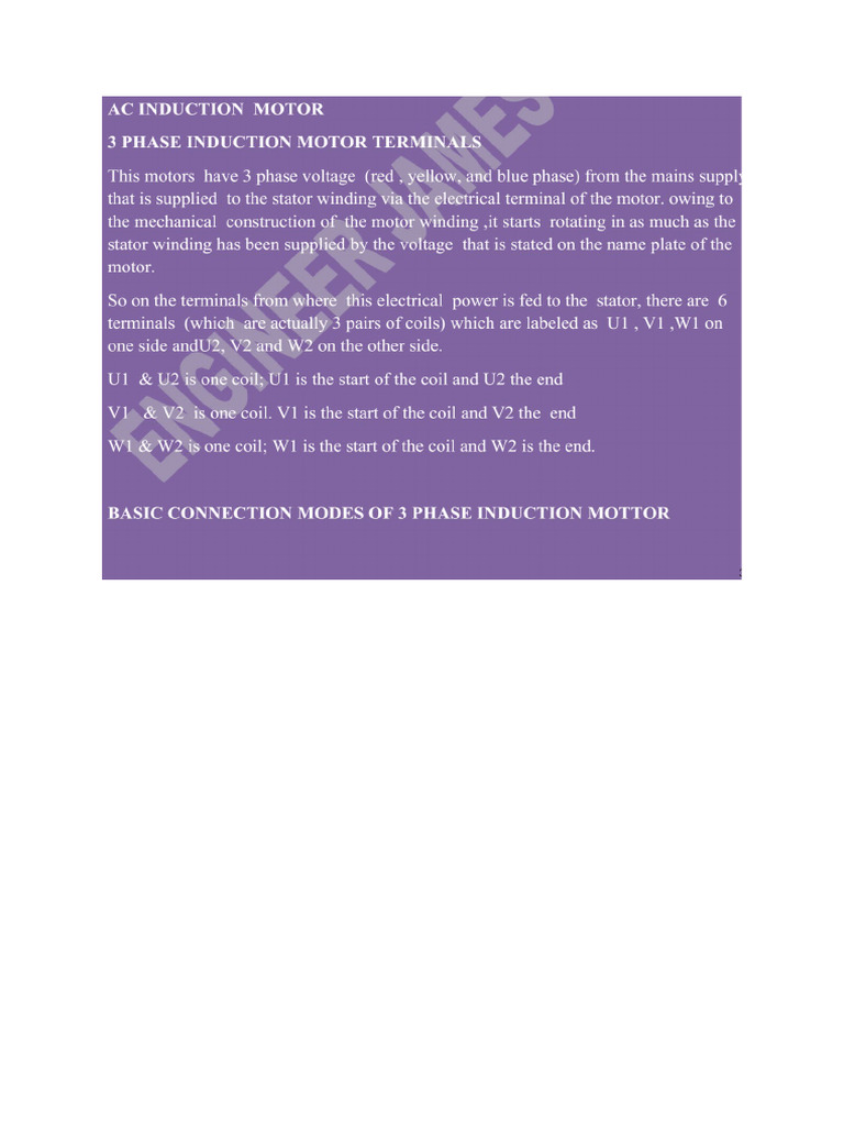 Motort Starting | PDF