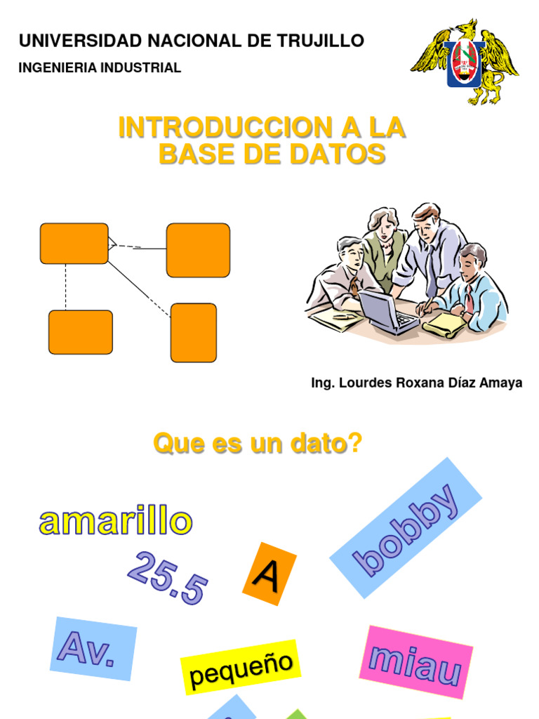 Semana01 Introducion de La Base de Datos Parte 1 | PDF | Bases de datos | Información