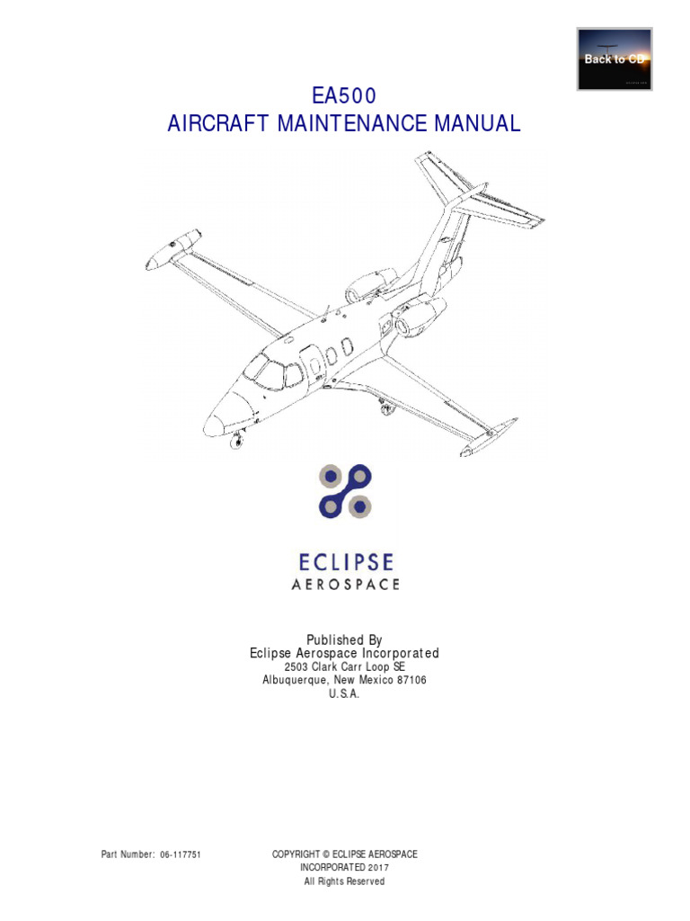 06-117751 - Aircraft Maintenance Manual (EA500) - 1 | PDF | Landing Gear | Federal Aviation ...