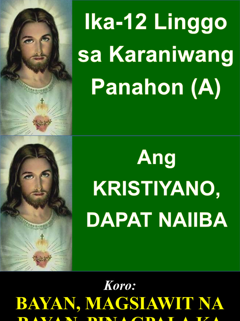 Ika-12 Linggo Sa Karaniwang Panahon (A) June 25, 2023 | PDF