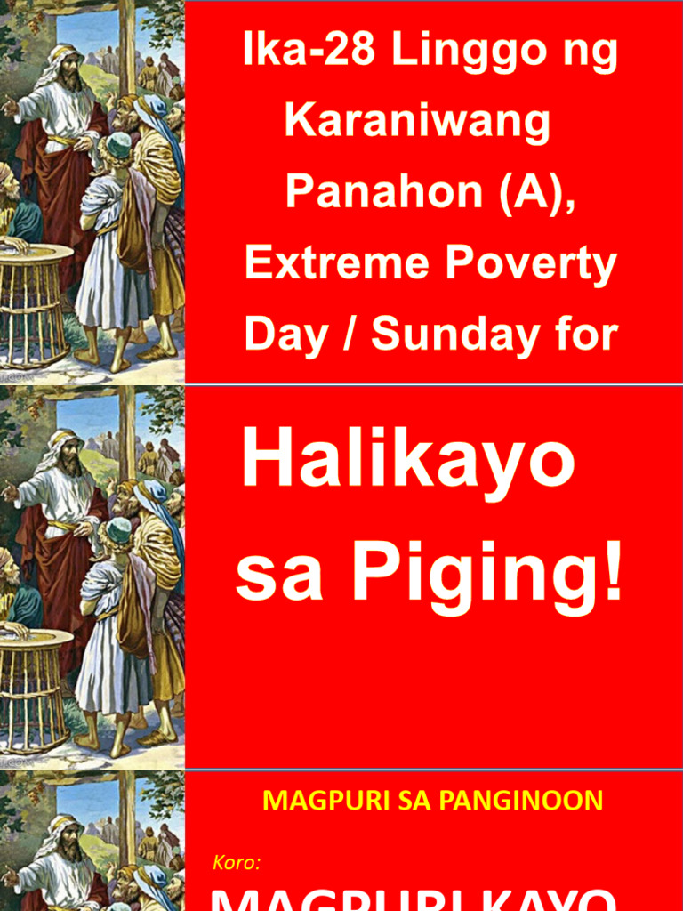 Ika-28 Linggo Sa Karaniwang Panahon (A) October 15, 2023 | PDF