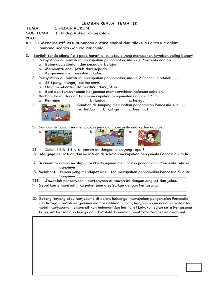 LKS Tema 1 Sub Tema 3 | PDF