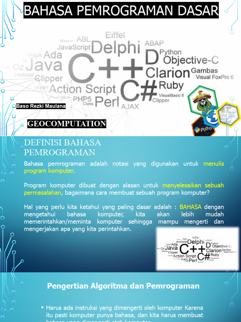 Bahasa Pemrograman Dasar | PDF