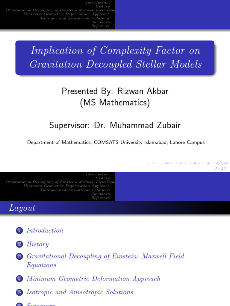 RizWan Ms Presentation | PDF | Physics | Theoretical Physics