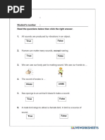 Living Things: Student Worksheet | PDF | Reproduction | Organisms