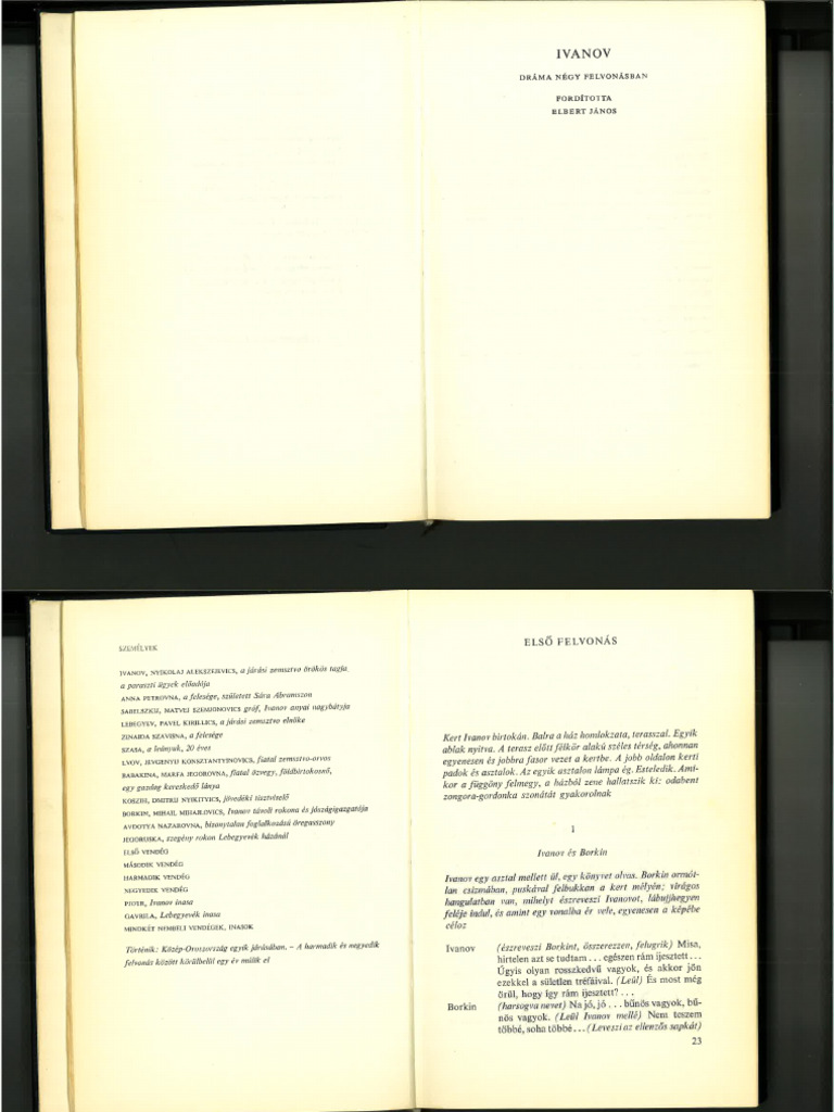 Csehov Ivanov Ford. Elbert János | PDF