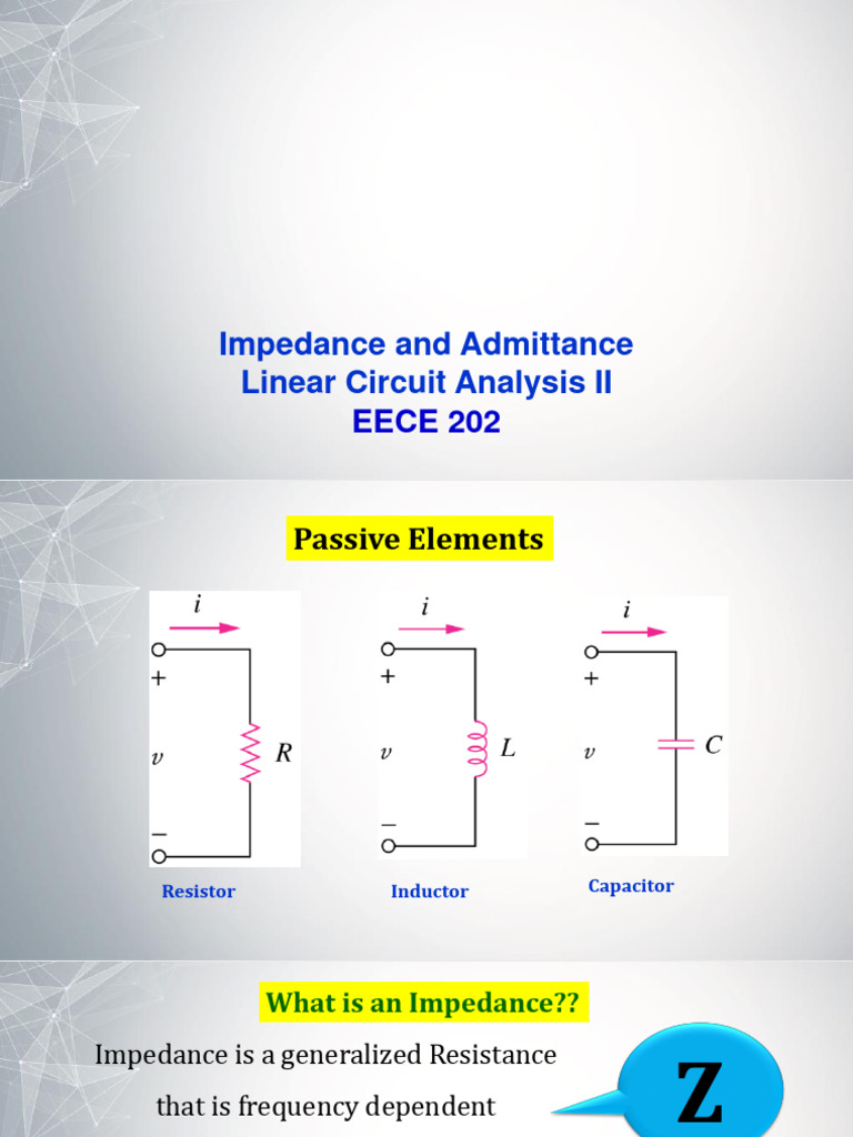Circuit Impedance Analysis Guide | PDF | Electrical Impedance ...