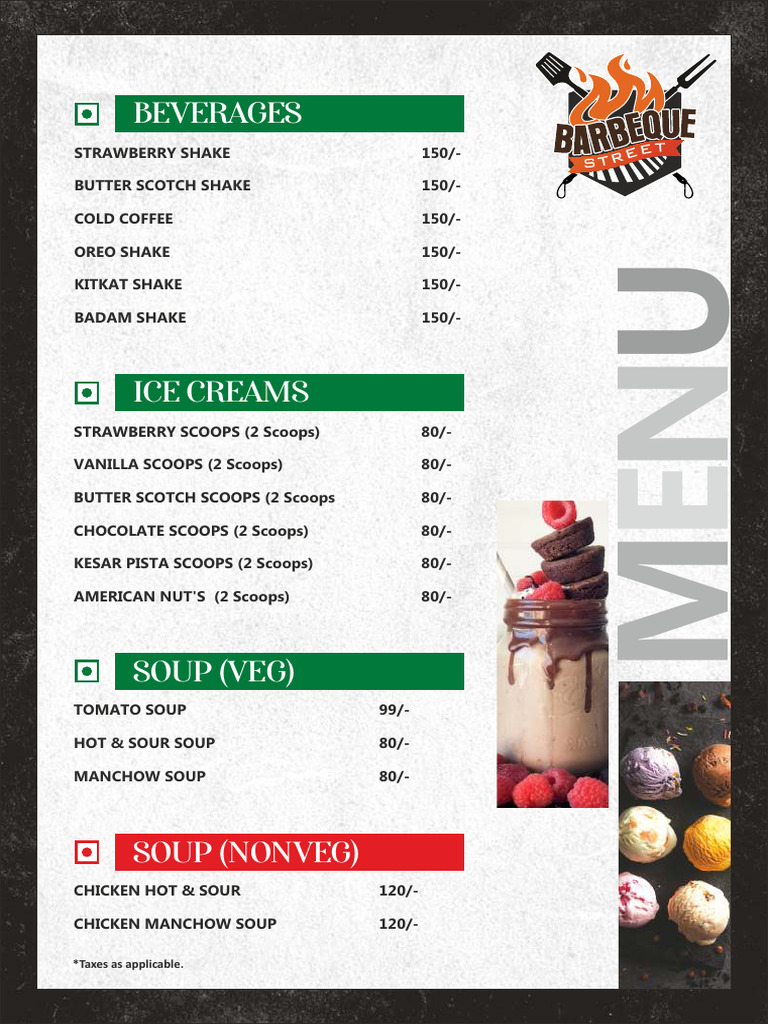 menu card | PDF | Desi Cuisine | Foods