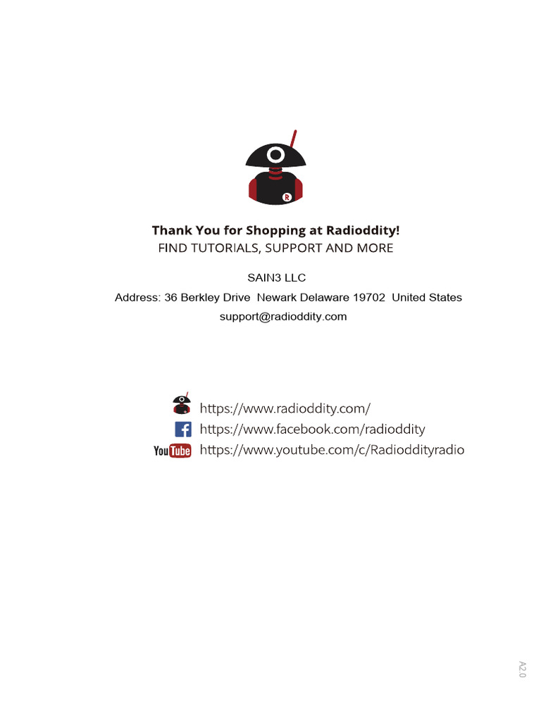 Radioddity QT40 Manual - Radioddity - QT40 - Mannual - 20230425 | PDF