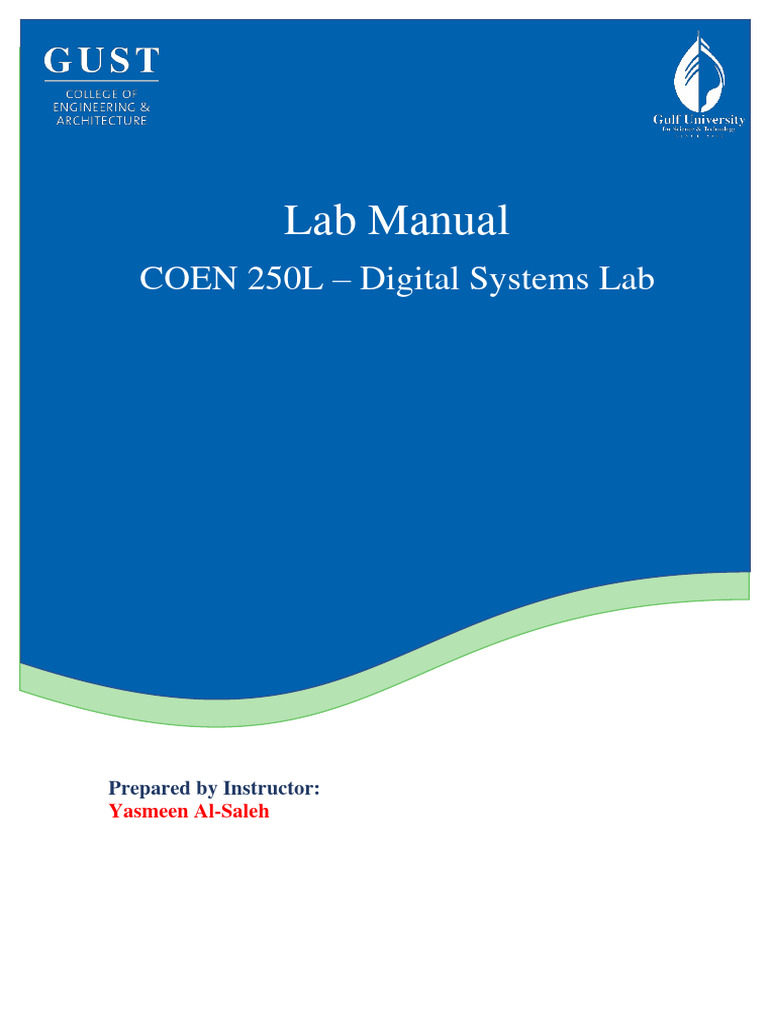 COEN 251L - Digital Systems Lab Manual 012-Merged | PDF | Hardware Description Language | Field ...