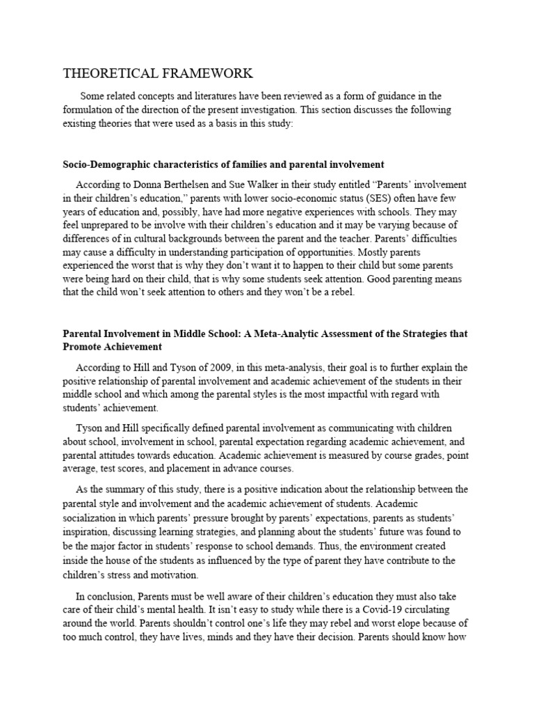 THEORETICAL FRAMEWORK | PDF