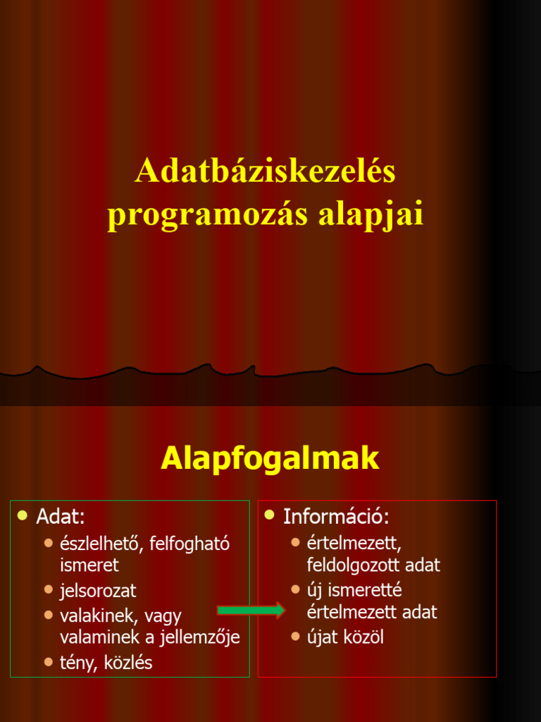 Alapfogalmak | PDF