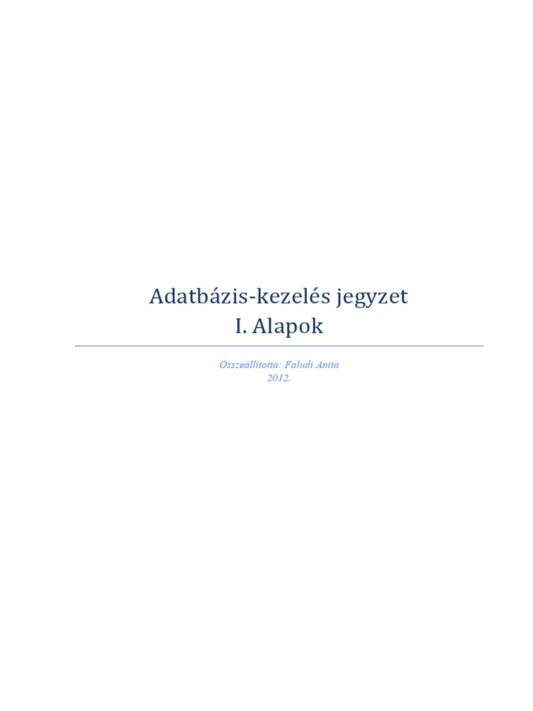 Jegyzet Ab1 | PDF