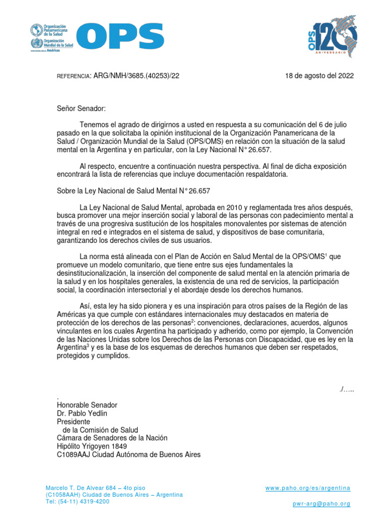 Ley de Salud Mental en Argentina: Análisis y Retos | PDF | Salud mental ...