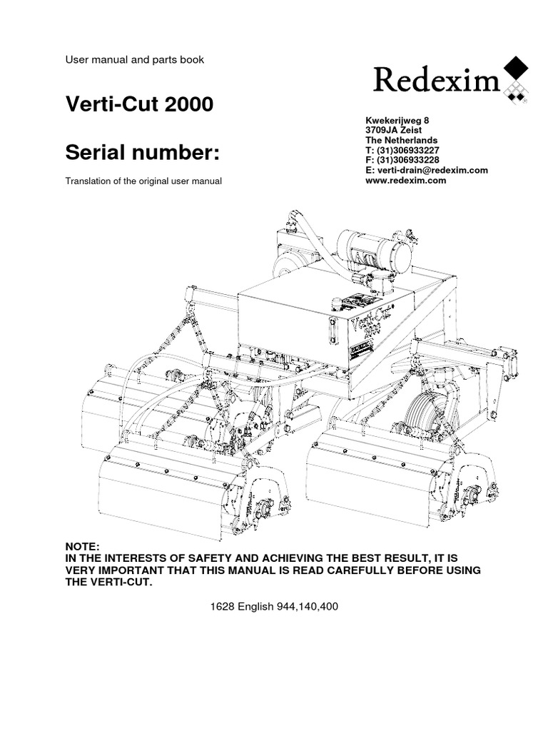 Verticut 2000 | PDF | Tractor | Bearing (Mechanical)