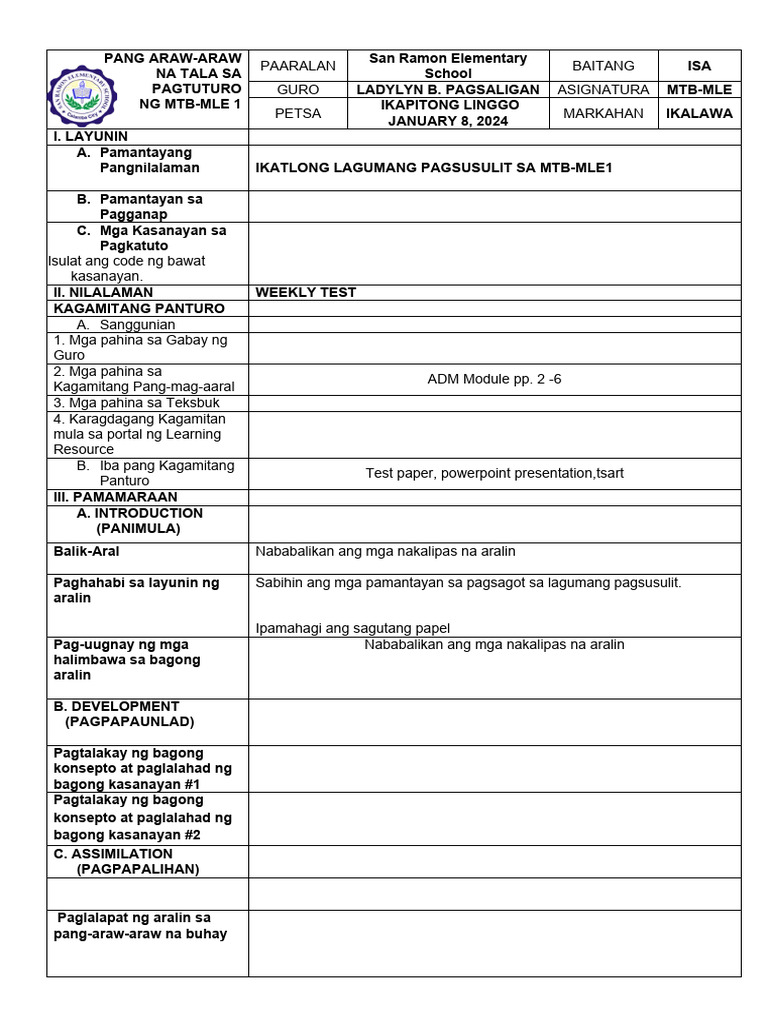 Q2 MTB Week 7 Day 1-5 | PDF