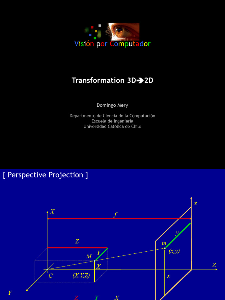 CV02 Transformation3D2D | PDF | Imaging | Geometry