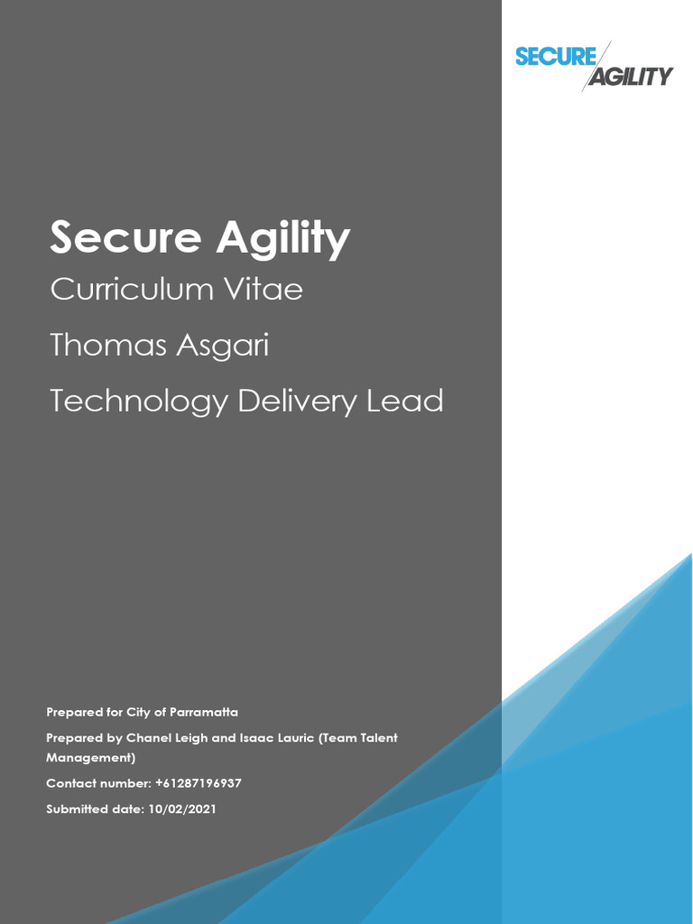 Secure Agility Talent Management - Thomas Asgari | PDF | Computer Network | Information Technology