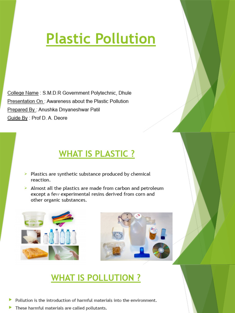 Plastic Pollution | PDF