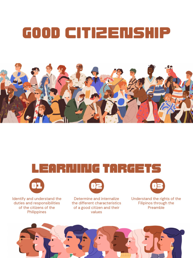 Lesson 1 Good Citizenship | PDF
