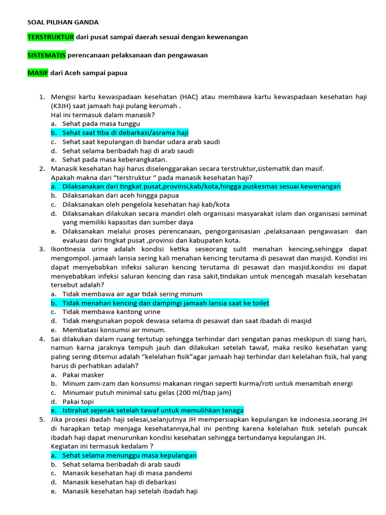 Soal Ppih Dan Jawabn | PDF