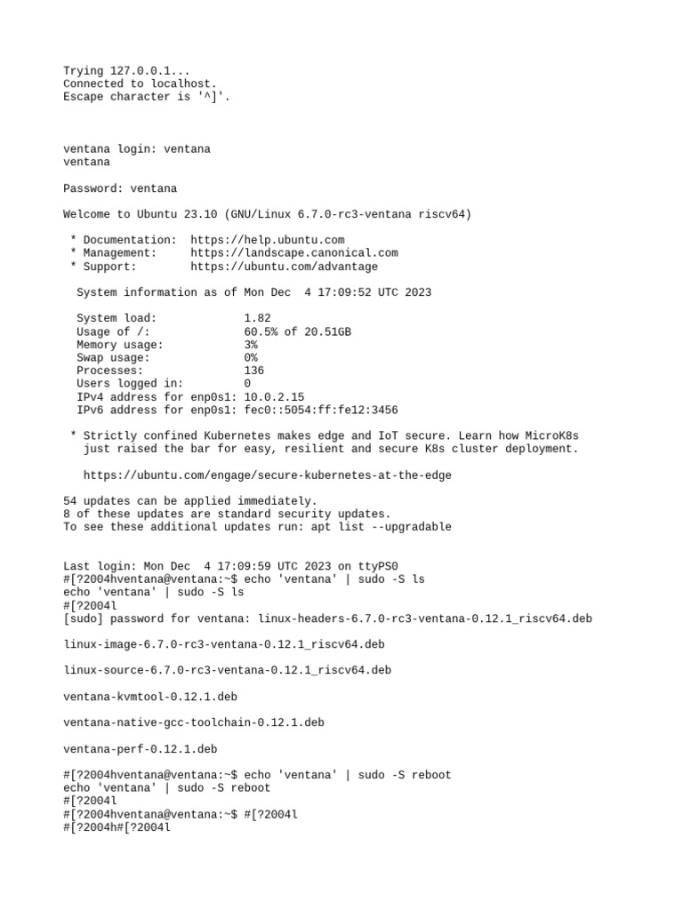 HTTP Boot Console Log | PDF | Booting | Sudo