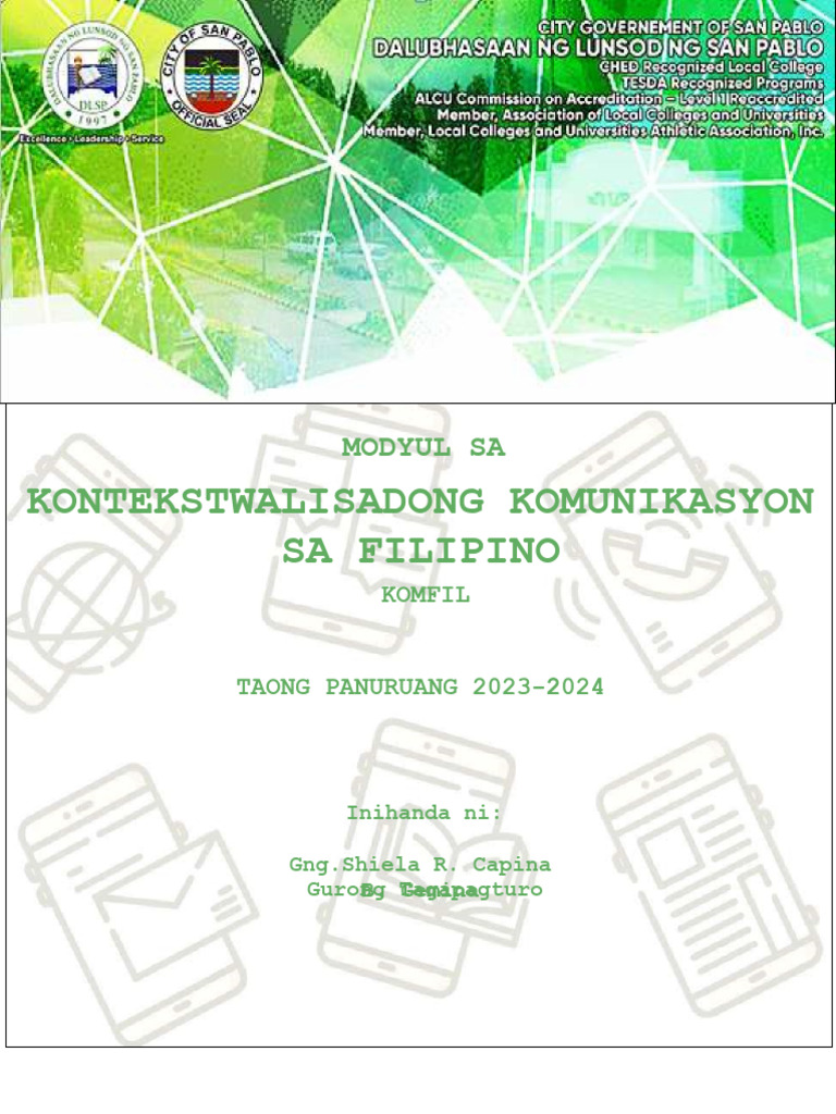 Komfil Midterm Module | PDF