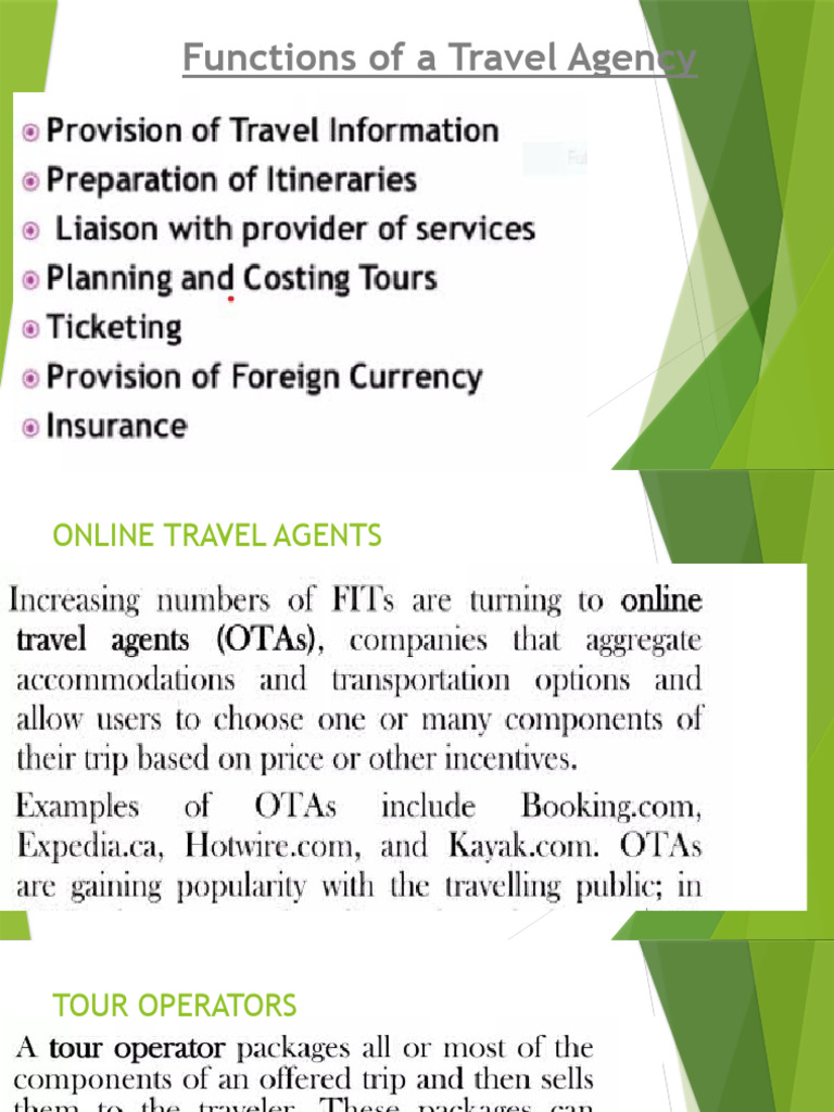 Key Functions of Travel Agencies | PDF