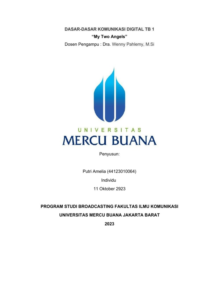 Ddkd Putri Amelia 44123010064 10 15 302 Bu Dosen Wenny