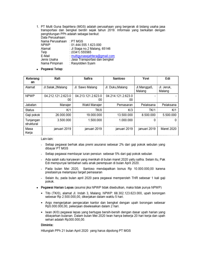Latihan Soal Kelas 3C | PDF