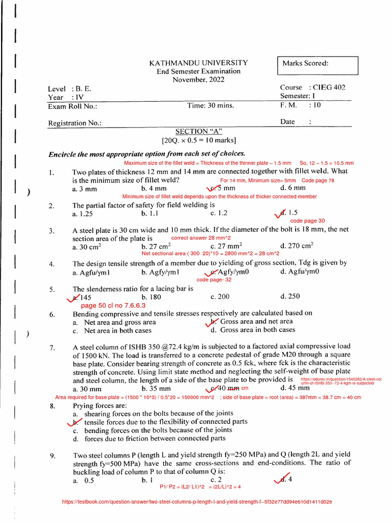 Slenderness Ratio Limits for Latticed Columns | PDF | Strength Of ...